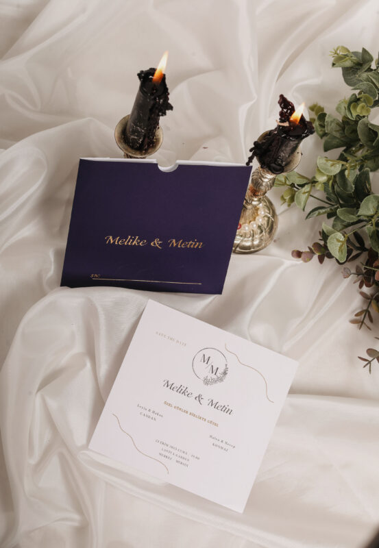 Lüks Kare Davetiye | LKD-004 – Miel Davetiye